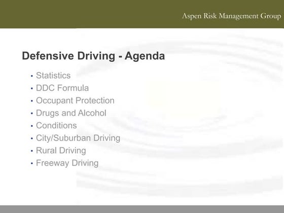 Defensive Driving | PPT