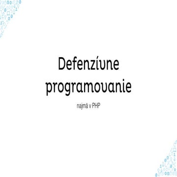 Defensive programming | PDF