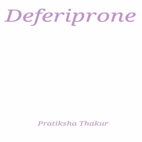 Deferiprone | PDF | Medical Health