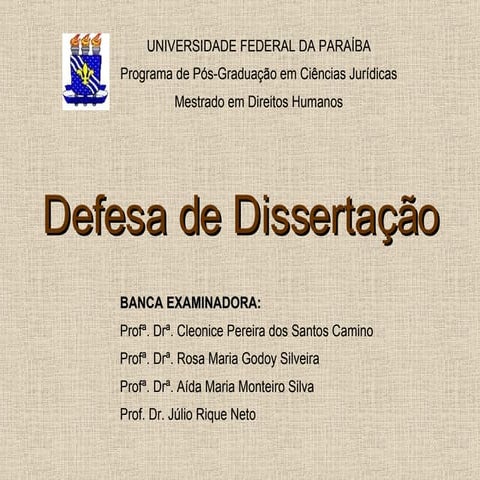 Slides da defesa de mestrado