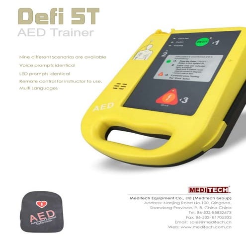 Defibrillator > AED Trainer > Defi5T from Meditech | PDF