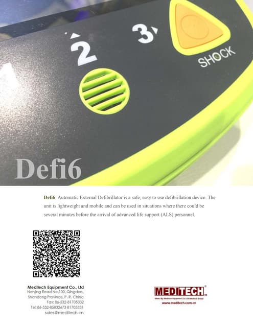 AUTOMATED EXTERNAL DEFIBRILLATOR | PPTX | First Aid | Injuries