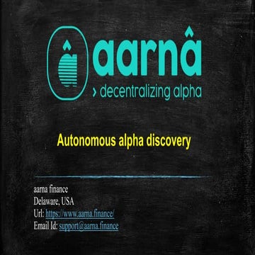 alpha discovery in DeFi asset management | PPT