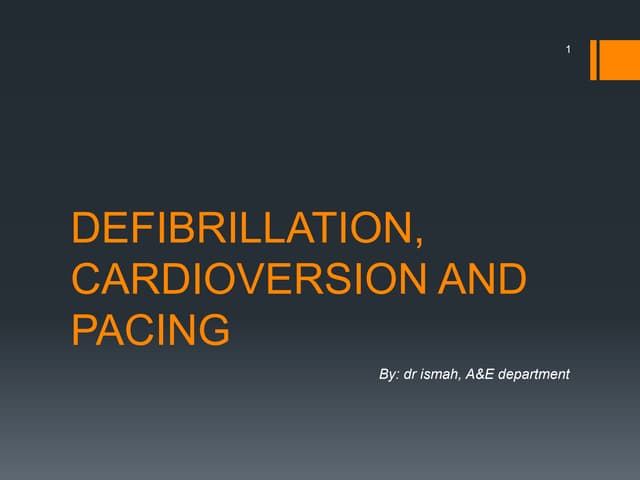 Defibrillator (ppt) | PPTX
