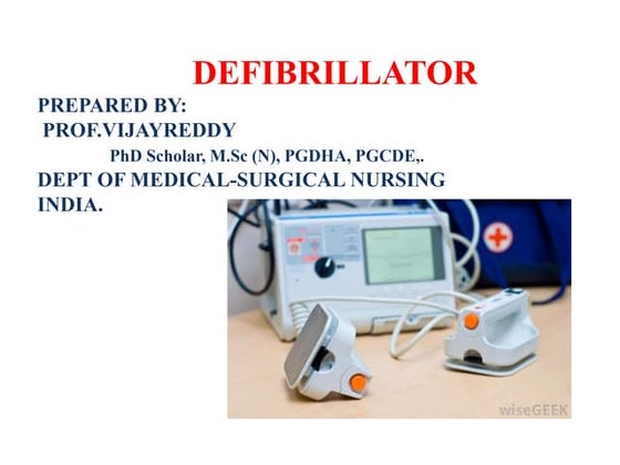 How to use an Automated External Defibrillator (AED) | PPTX | First Aid ...