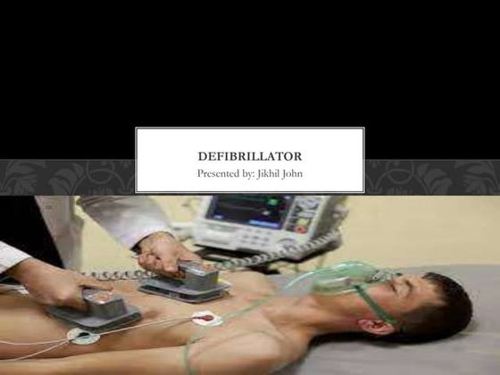 AUTOMATED EXTERNAL DEFIBRILLATOR | PPTX | First Aid | Injuries