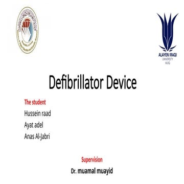 Defibrillator & CPR & Step-by-Step Guide | PPTX