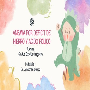 Anemia por deficiencia de hierro | PPTX