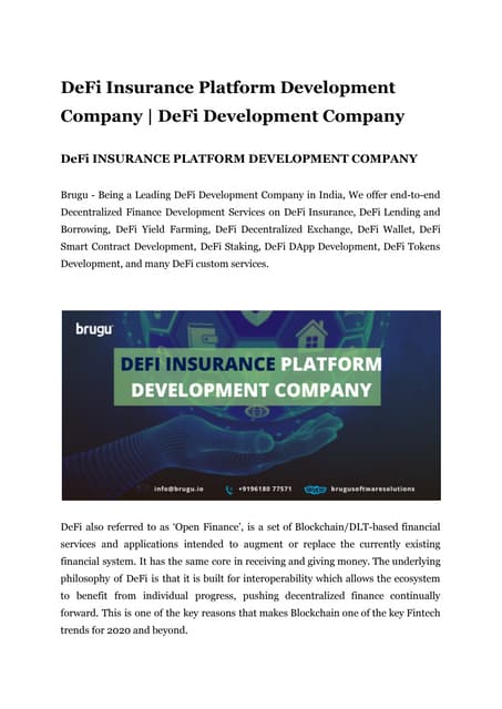Defi insurance platform development company | defi development company ... Defi insurance platform development company | defi development company ...