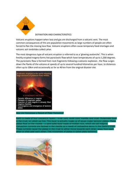 Volcanic Eruption | PPTX