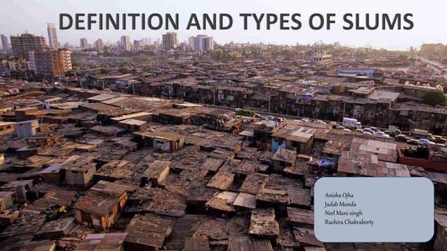 Slums In India | PPT
