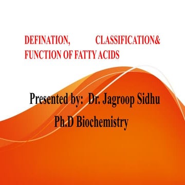 Defination, Classification & function of fatty acid.pptx
