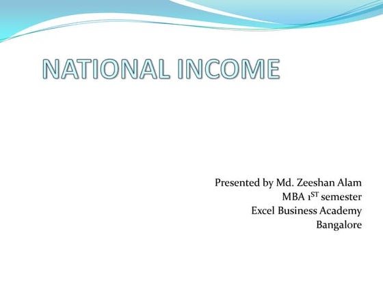 national income | PPT