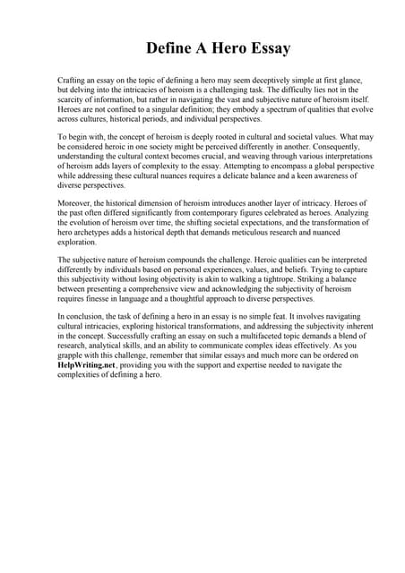 Definition Of A Hero Essay.pdf