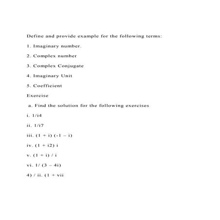 Define and provide example for the following terms1. Imagin.docx