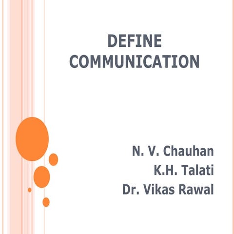 Define communication | PPT