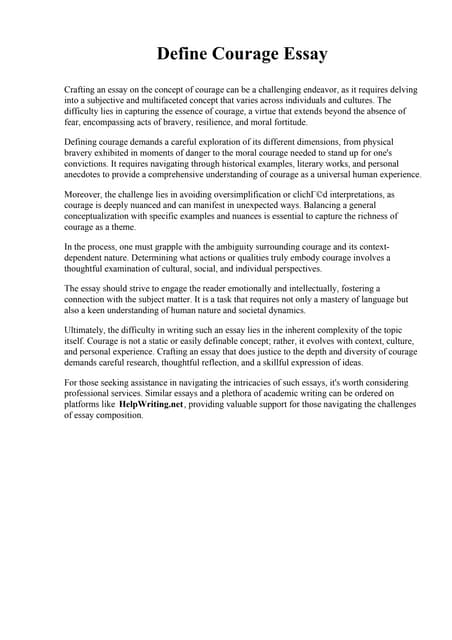 Definition Of Courage Essay.pdf
