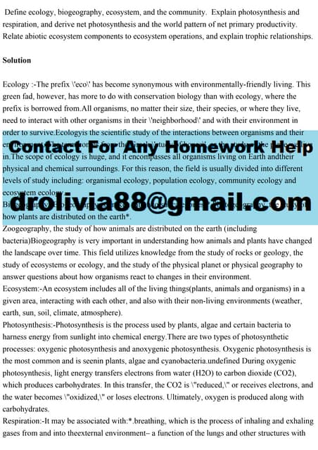 Environment_Law(Components of Environment, Ecology, Ecosphere, and ...