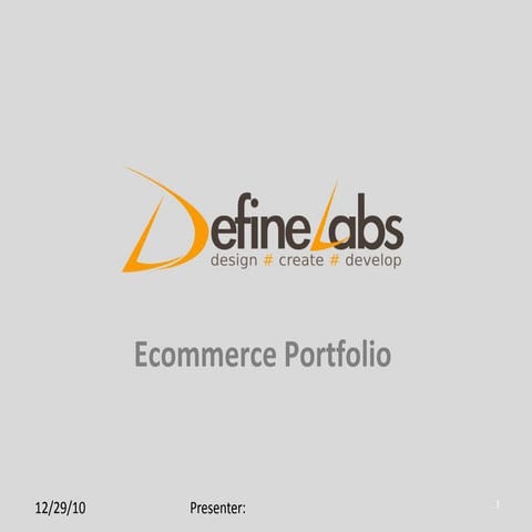 DefineLabs E Commerce Portfolio | PDF