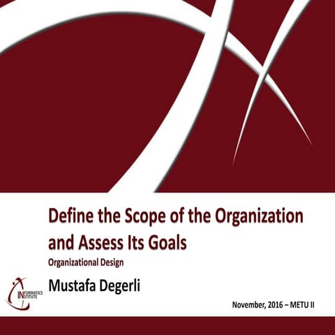 Mustafa Degerli - 2016 - Define the Scope of the Organization and ...