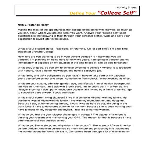 Define yourself | DOC