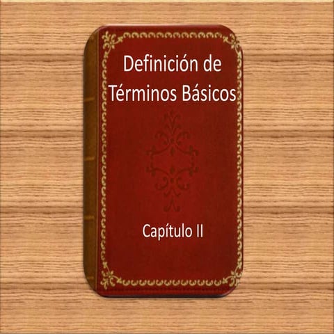 Definición de términos básicos | PPTX