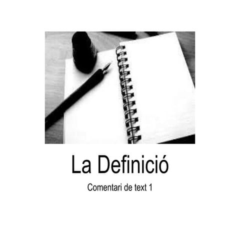La Definició | PPTX