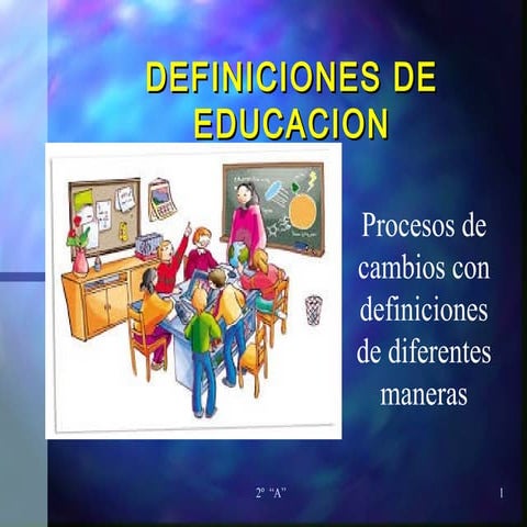 Definiciones de educacion | PPT