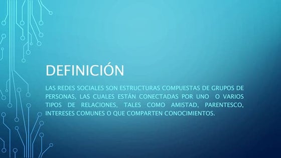 Las redes sociales (exposicion) | PPT