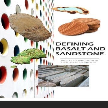 Defining basalt and sandstone. | PDF