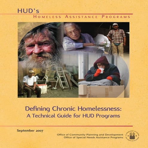 Defining Chronic Homeless | PDF | Government Support and Welfare ...