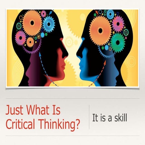 Defining Critical Thinking Unit Three | PPTX
