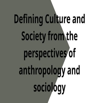 Aspects of Culture | PPTX