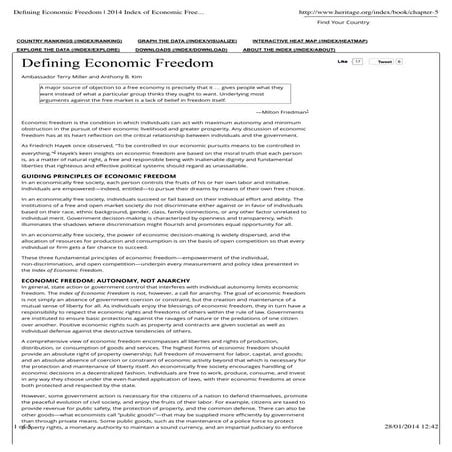 Defining Economic Freedom | PDF