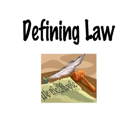 Defining Law | PPT
