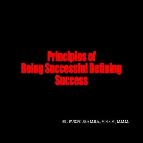 Defining Success | PPTX