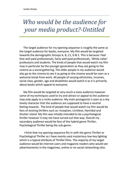 Audience considerations and research | PPT