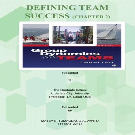 Defining team success (chapter 2) odp | ODP