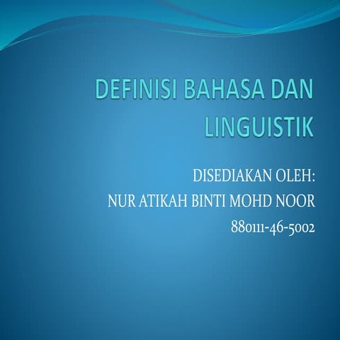 Penggolongan kata linguistik bahasa melayu | PPTX