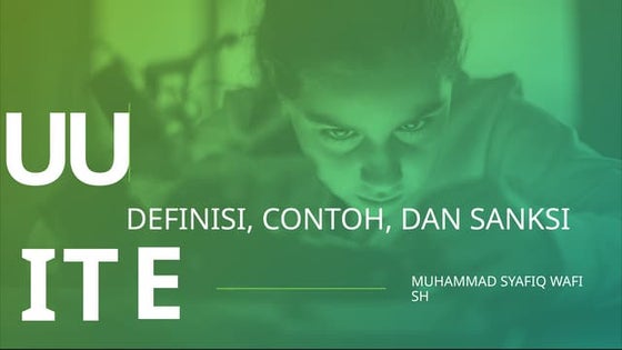 ETIKA & CYBERLAW Universitas Sulawesi Barat | PPT