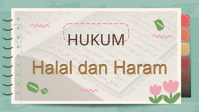 PENDIDIKAN AGAMAKELAS 6 HALAL DAN HARAM.pptx