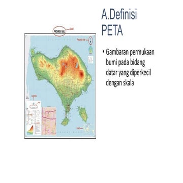 Definisi peta dengan menggunakan contoh peta | PPT