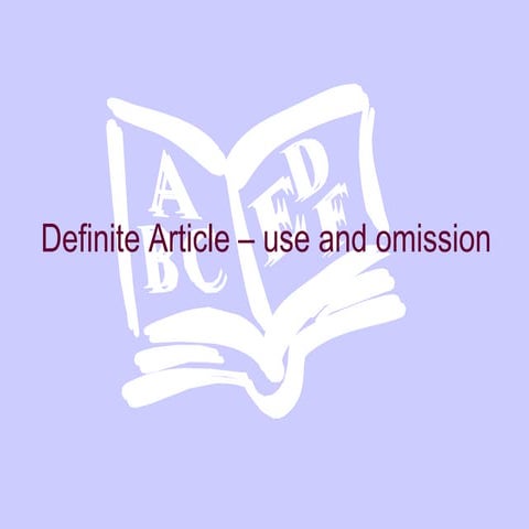 Definite article the | PPTX