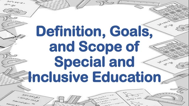 Inclusive education ppt | PPTX