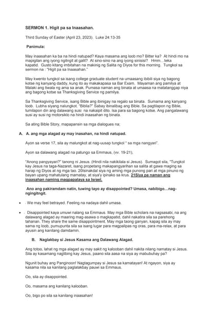 The birth of jesus tagalog | PDF