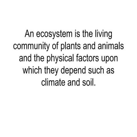Definition Of Ecosystems | PPT