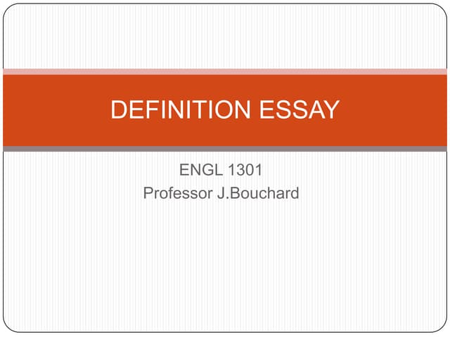 What Is a Definition Essay and How to Write It | PPTX