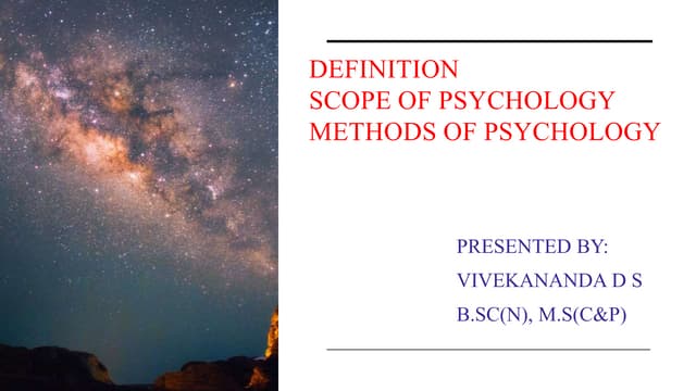 METHODS OF PSYCHOLOGY | PPTX