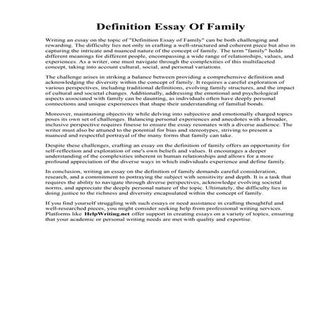 Definition Essay Of Family.pdf