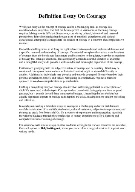 Definition Of Courage Essay.pdf
